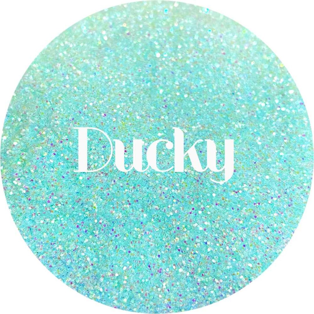 Ducky - Light Teal Mint Iridescent Polyester Glitter - Etsy