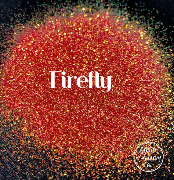 Firefly Iridescent Red Polyester Glitter | Etsy