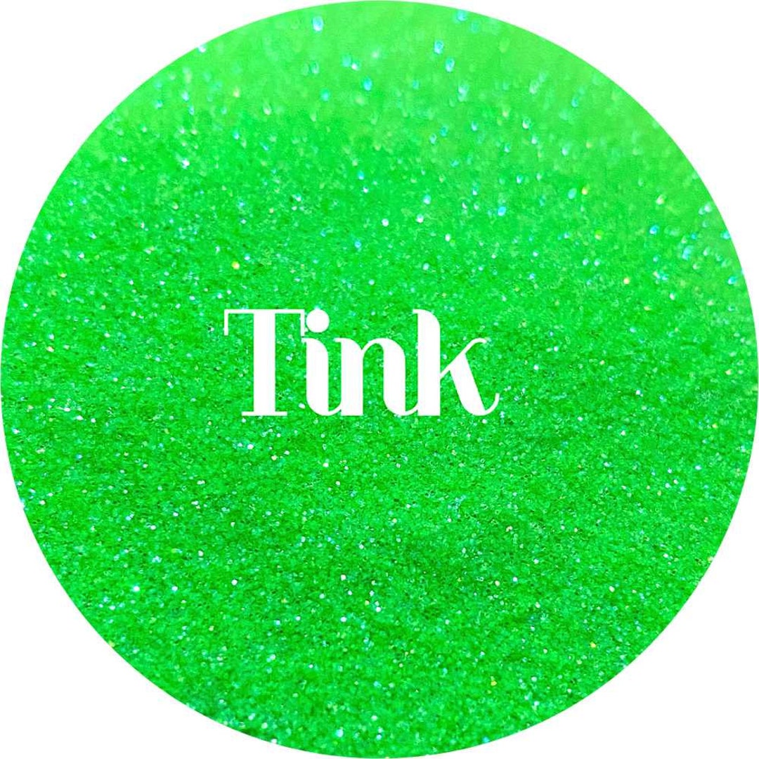 Tink - Neon Green Iridescent Polyester Glitter - Etsy