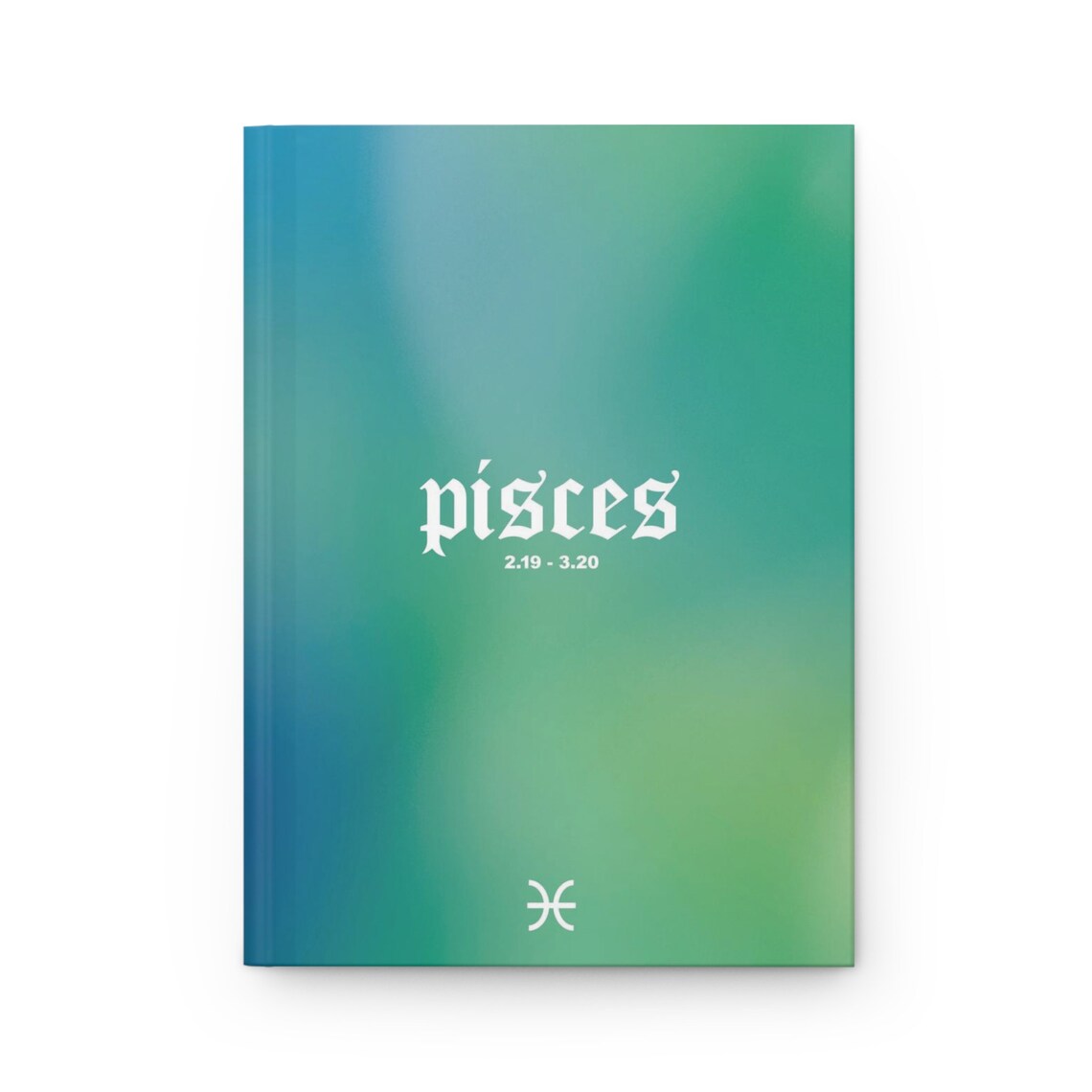 Pisces Zodiac Journal | Handcrafted Blank Astrology Green Notebook ...