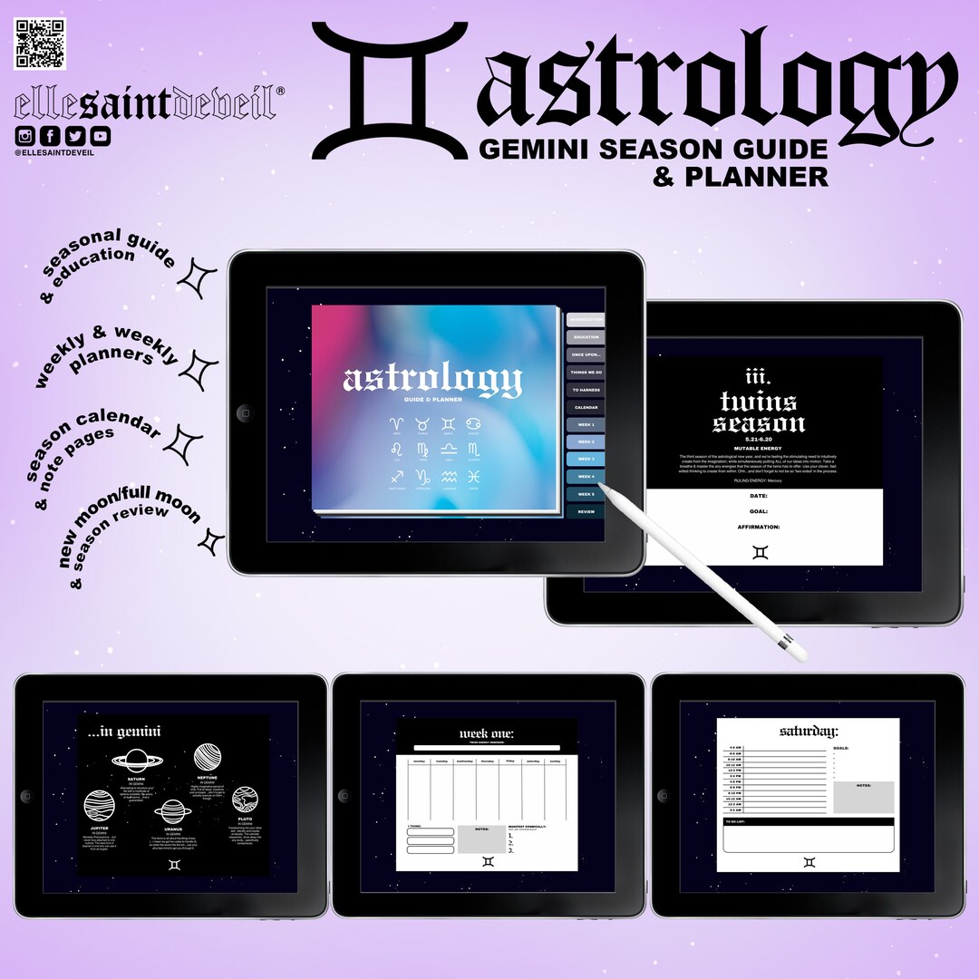 Gemini Season Astrology Guide & Planner - Daily, Weekly and Monthly ...