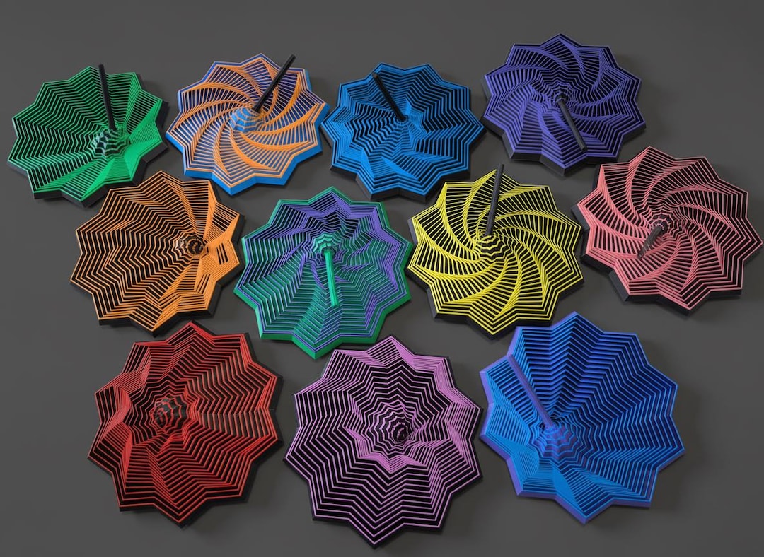 Sensory Fidget Star With Handle Sound & Visual Stimulation Fidget Fun ...