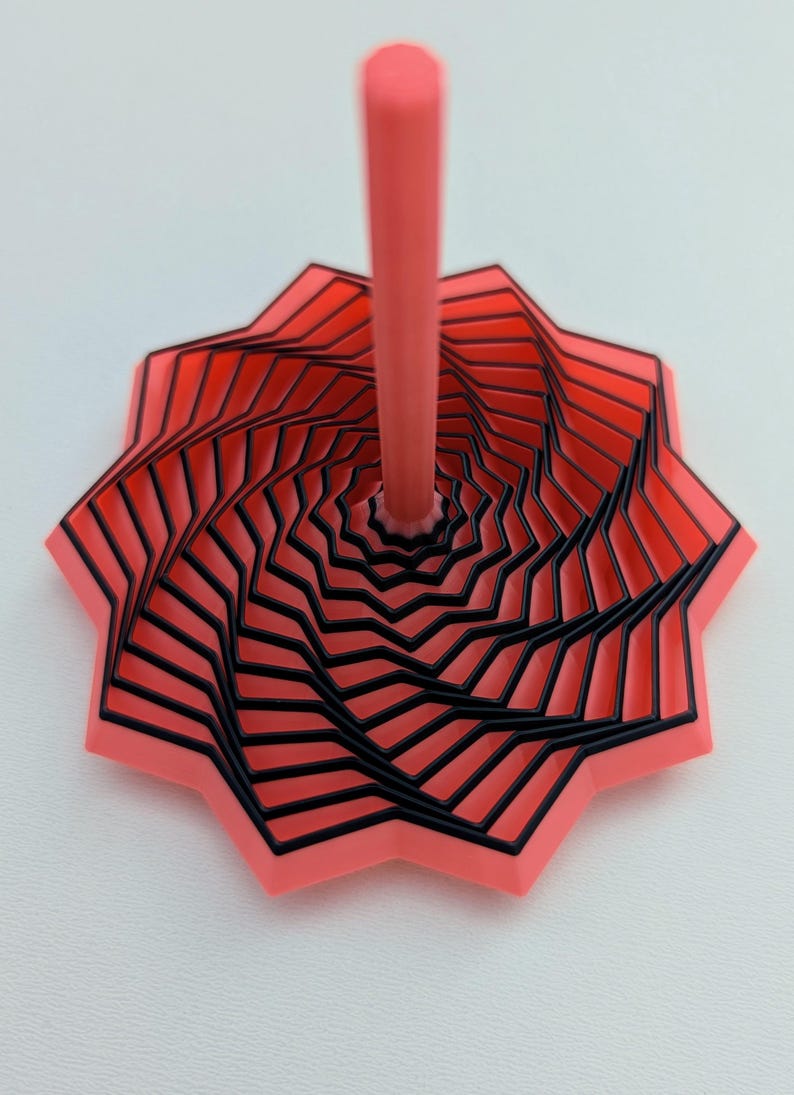 Sensory Fidget Star With Handle Sound & Visual Stimulation Fidget Fun ...