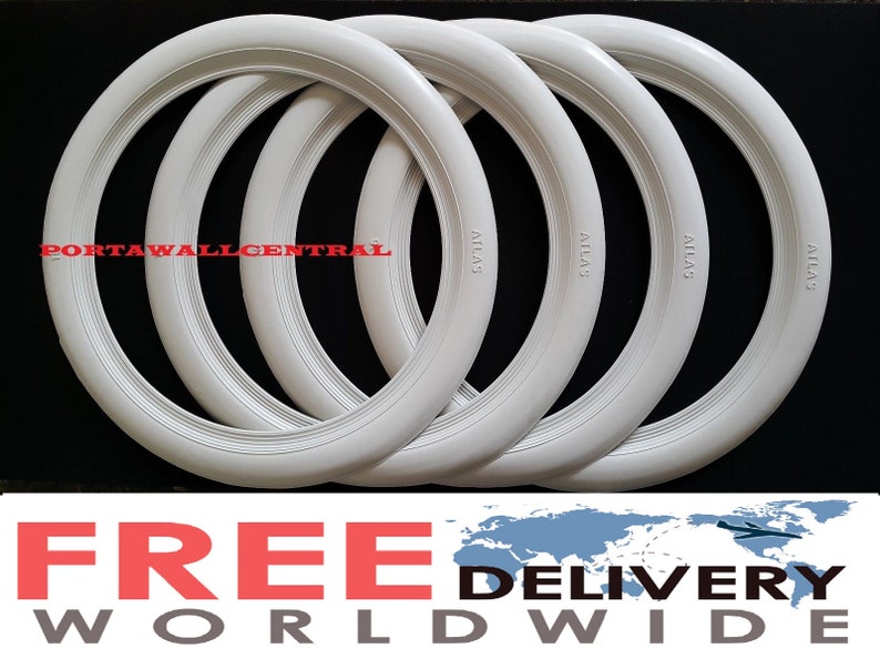 Atlas 16 Inch Portawall White Wall Tire Trim Insert Set of 4 Pcs .FREE SHIPPING - Etsy