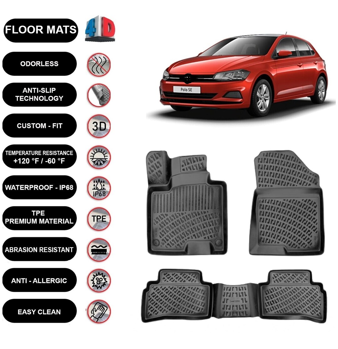 Volkswagen polo floor mats store