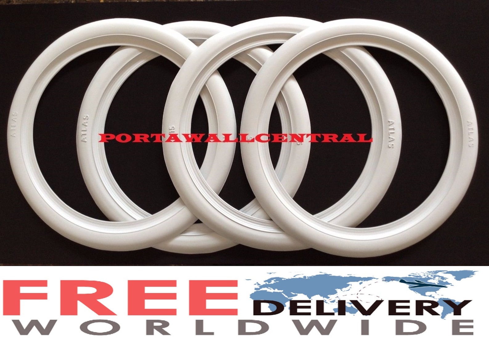 15" Inch White Wall Portawall Tire Insert Trim Set of 4 Flapper Sidewall - Etsy