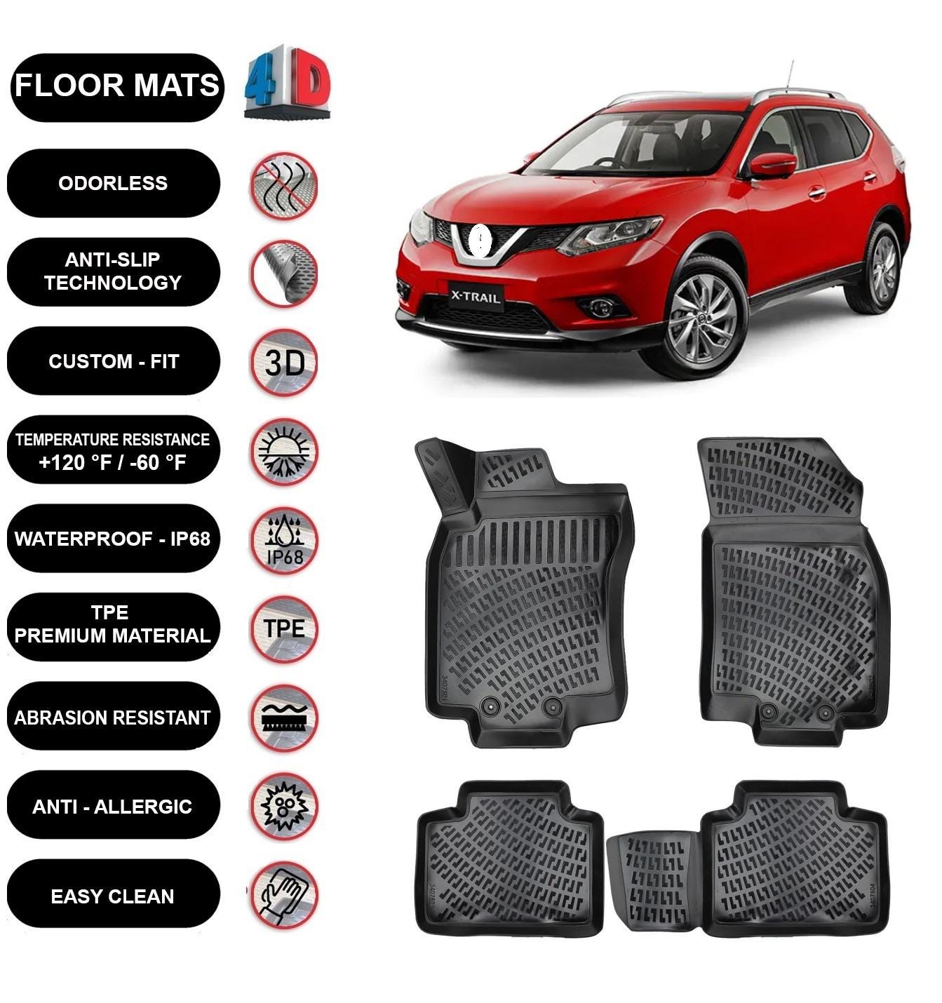 X trail floor mats store