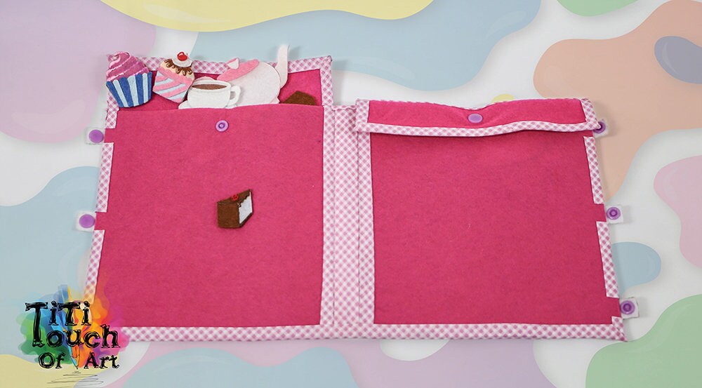 Quiet Book Page,handmade Book for Kids, Busy Book Page, Activity ...