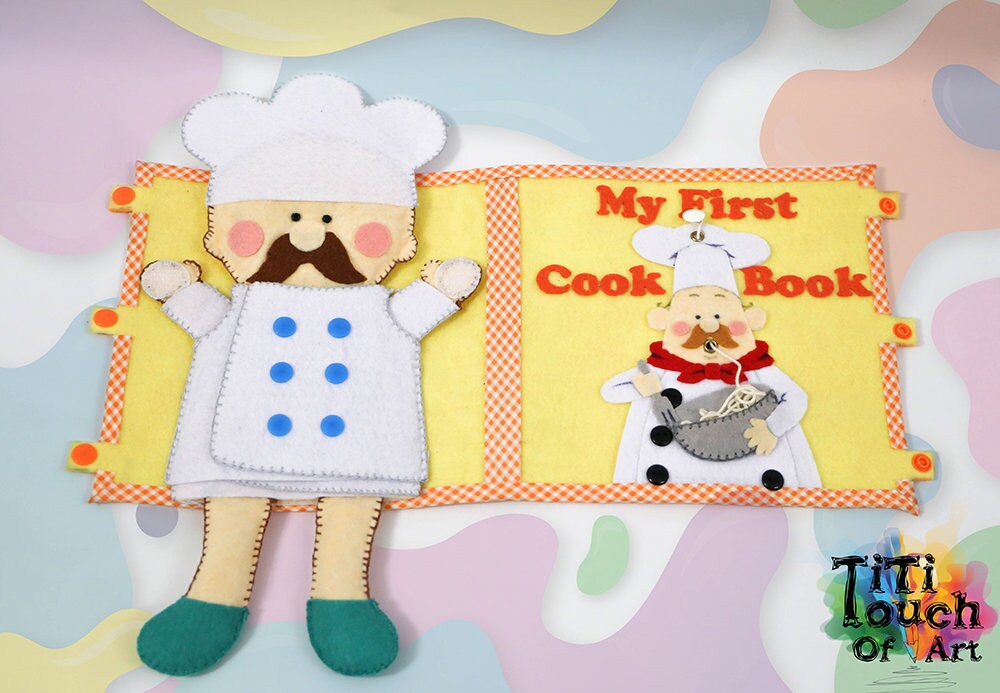 Quiet Book Page,handmade Book for Kids, Busy Book Page, Activity ...