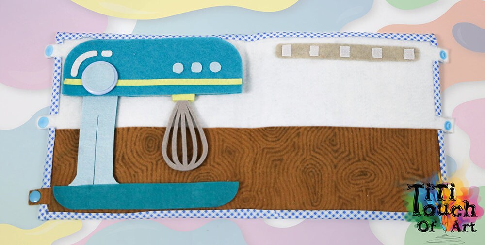 Quiet Book Page,handmade Book for Kids, Busy Book Page, Activity ...