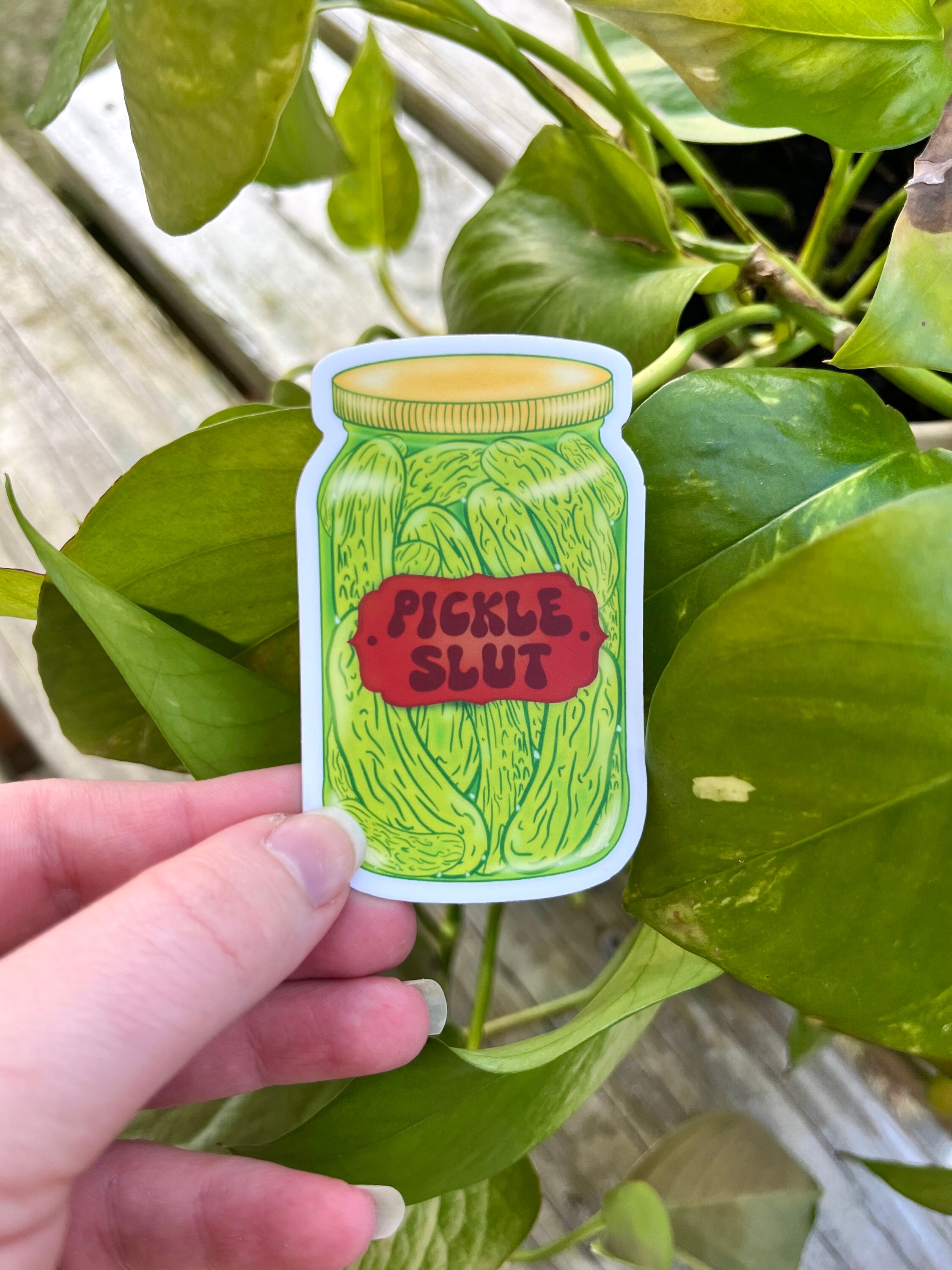 Pickle Slt Sticker, Pickle Lover Sticker, Pickle Jar Sticker - Etsy