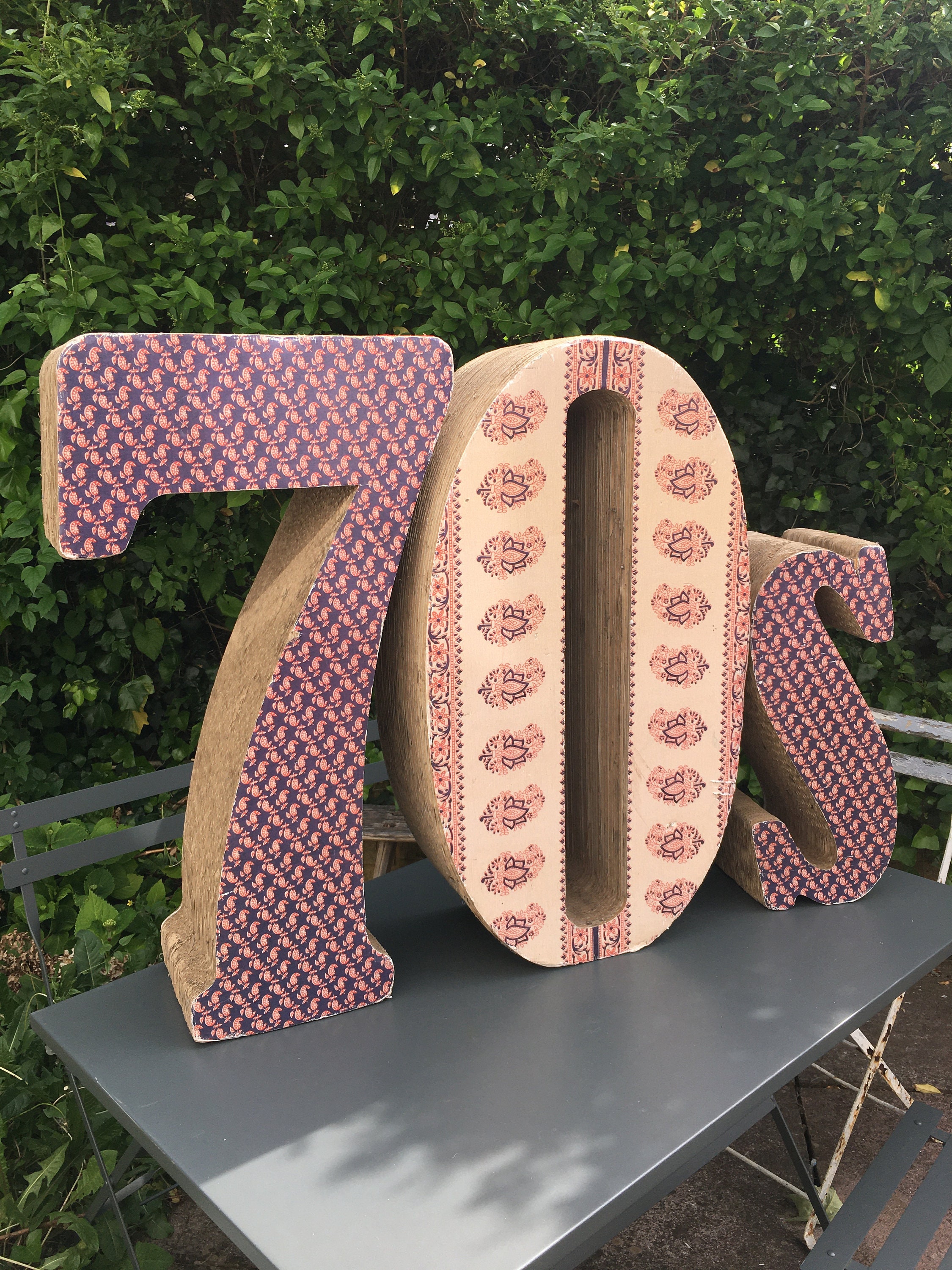 1970 X gran escaparate de la tienda, señalización, números vintage ...