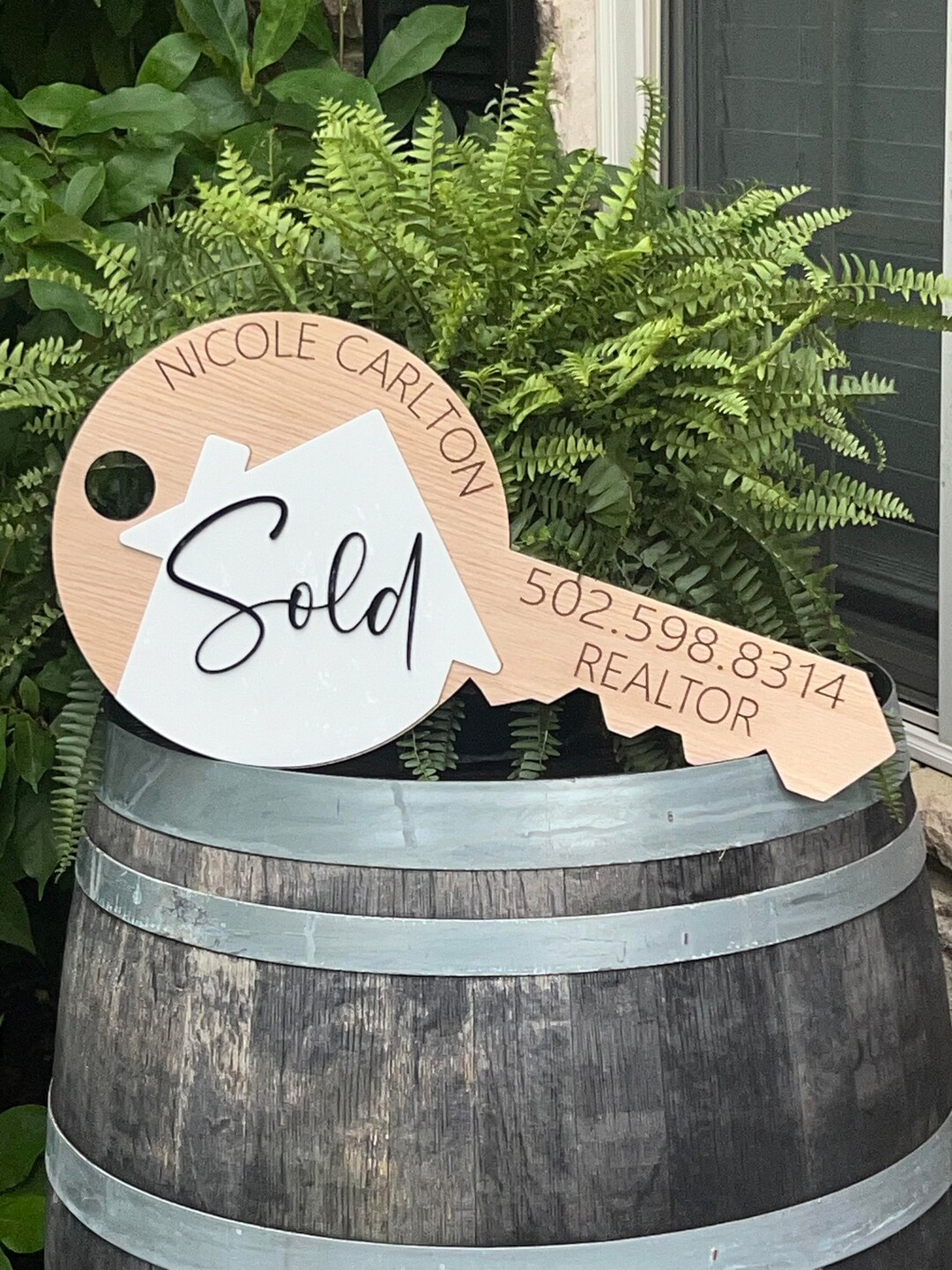 Sold by Key Sign, Closing Day Social Media Photo Prop, Realtor Sold ...