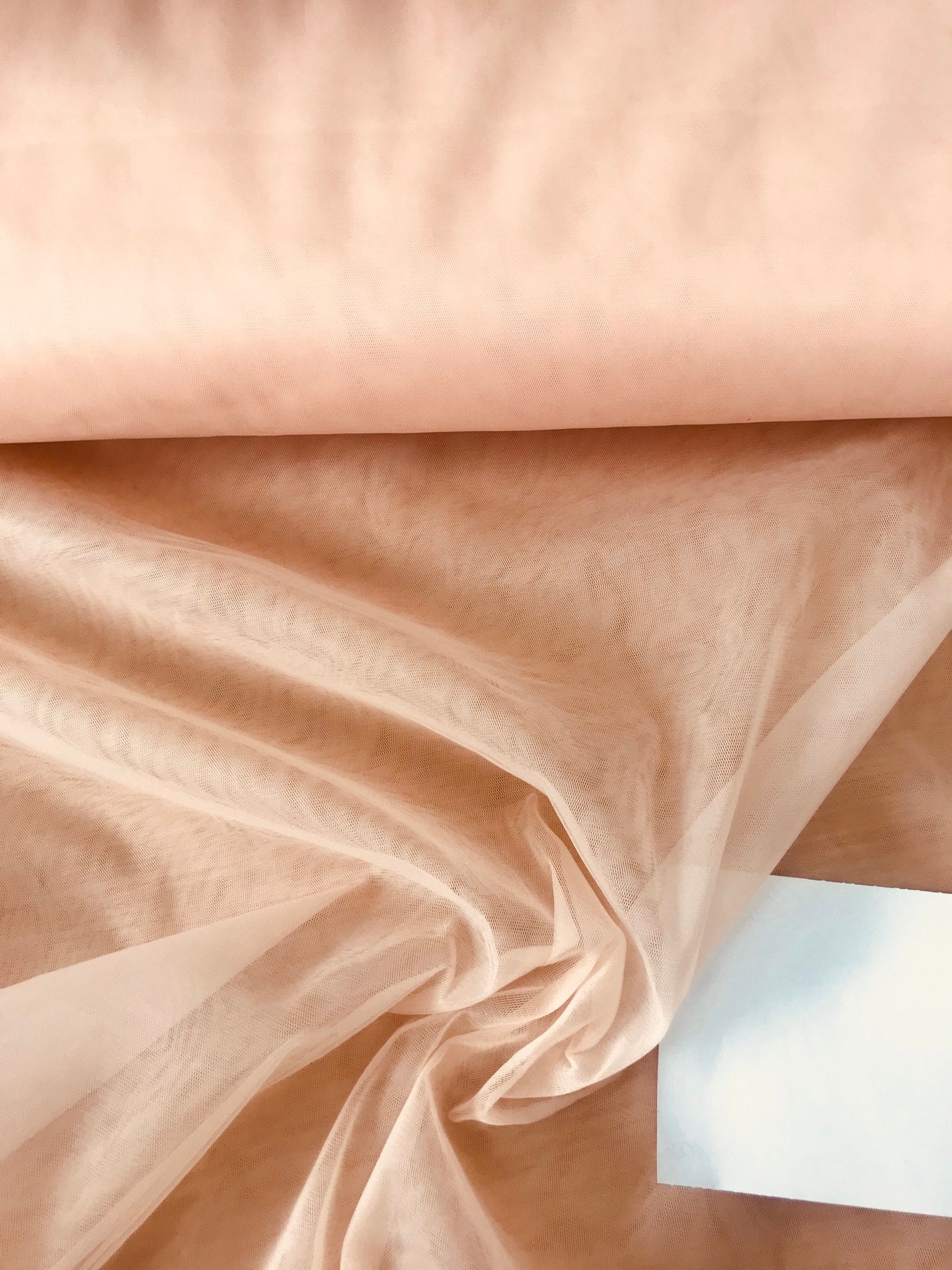 Soft Peach Salmon Tulle High Quality Soft 3m Wide-118 Inc Wide - Etsy UK