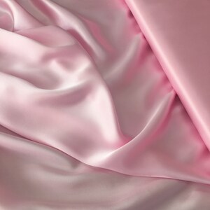 Pure Silk Fabric With Elastane Baby Pink Colour 100% Silk Fabric , High ...