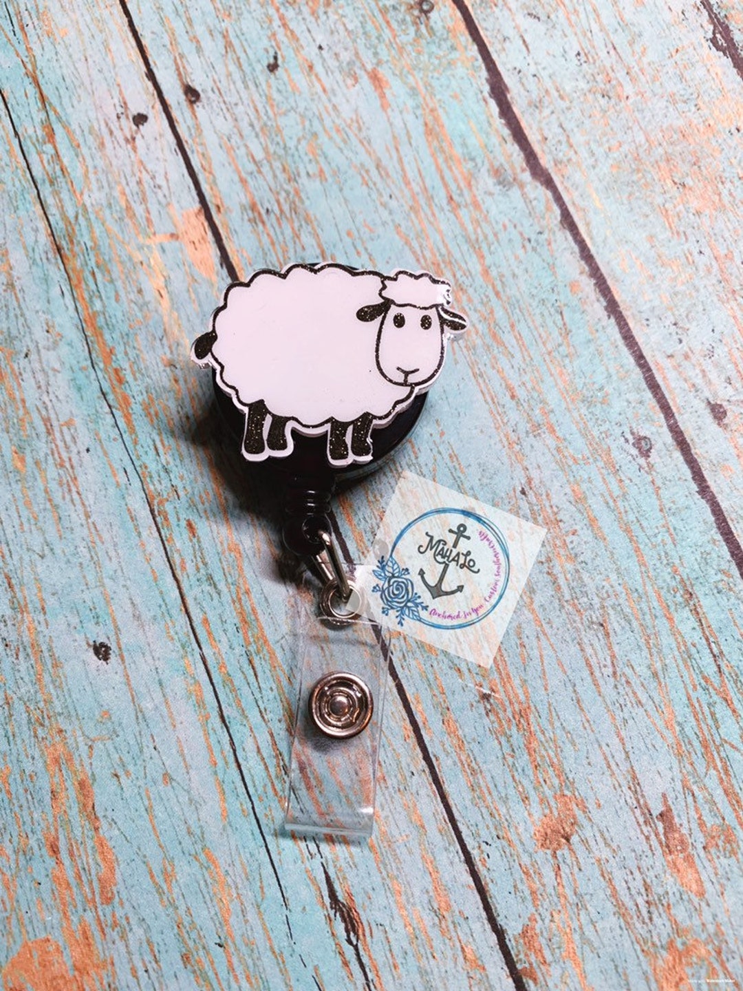 Sheep Badge Reel Holder - Etsy
