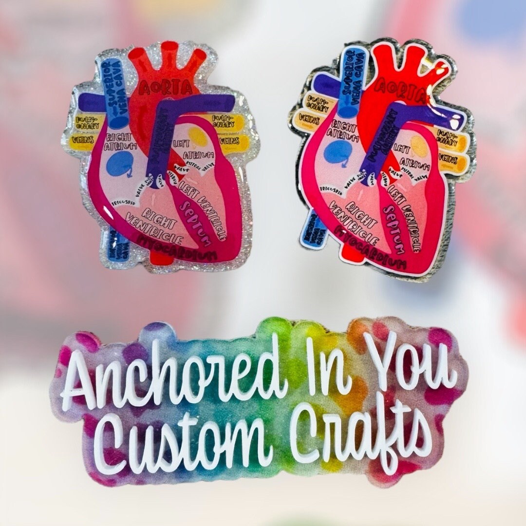 Labeled Heart Badge Reel - Etsy