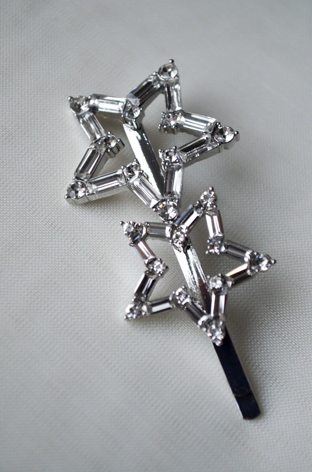 Star Silver Bobby Pin, Star Barrette, Fashion Women Girl Clip, Silver ...