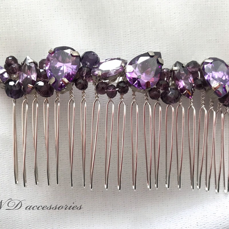 Purple Hair Comb - Etsy