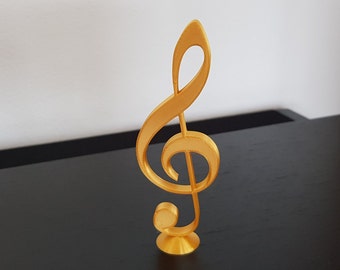 Treble Clef 3d Printed - Etsy
