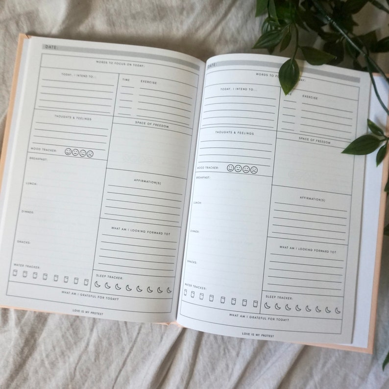 Daily Wellness Journal Wellness Planner Gift for Her - Etsy