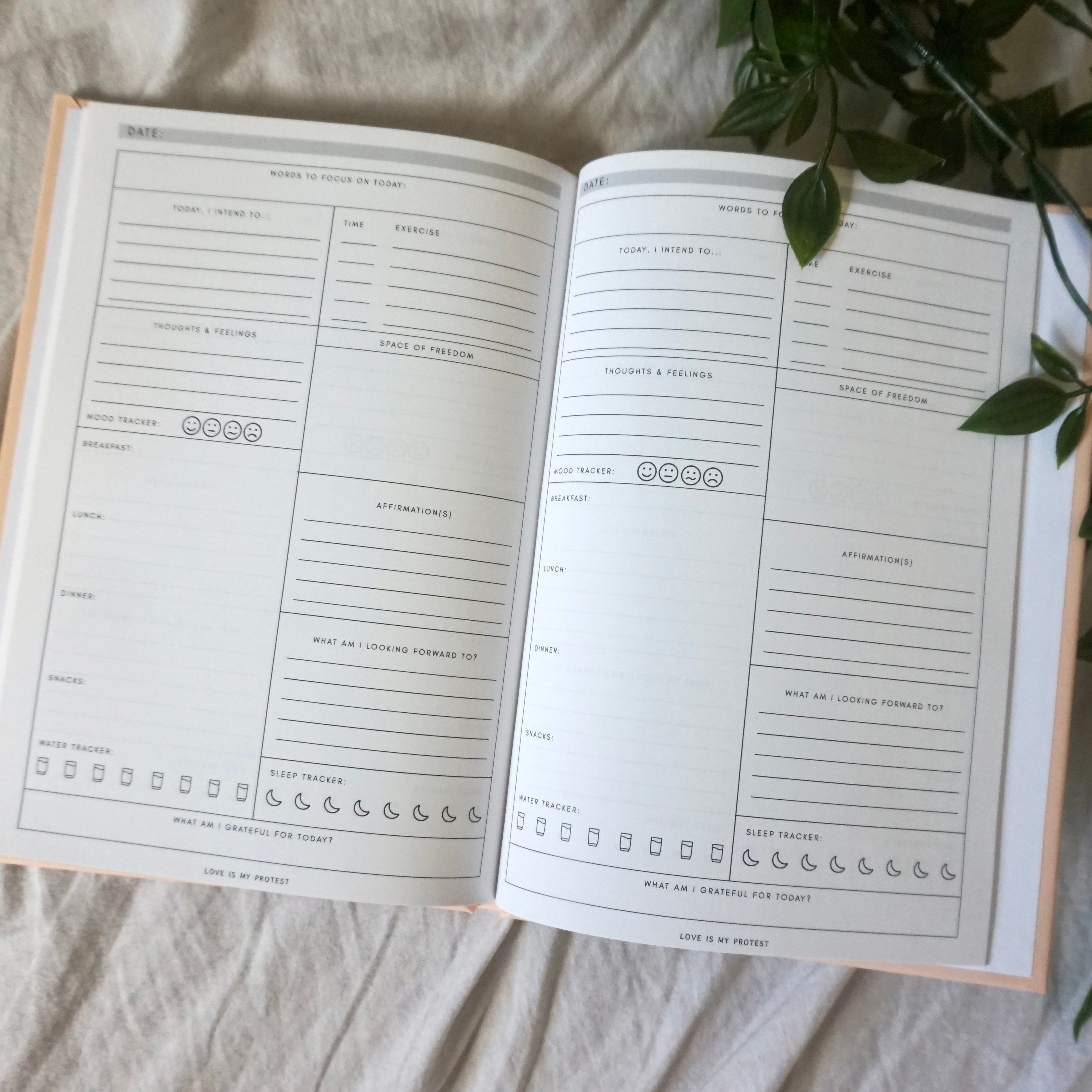 Daily Wellness Journal Wellness Planner Gift for Her - Etsy