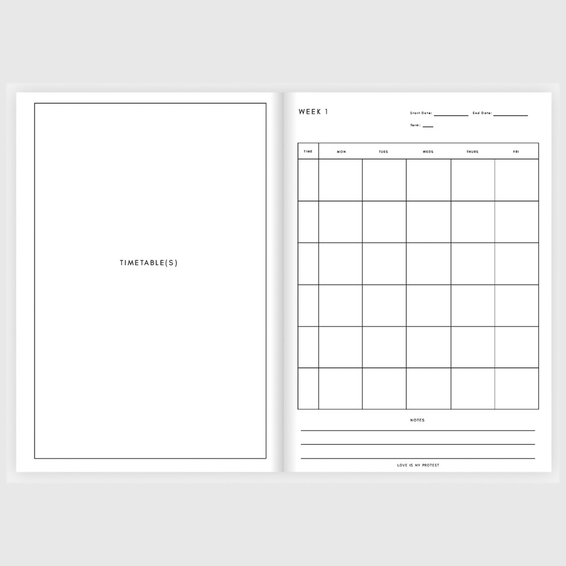 Student Planner Academic Diary Sustainable Study Planner - Etsy UK