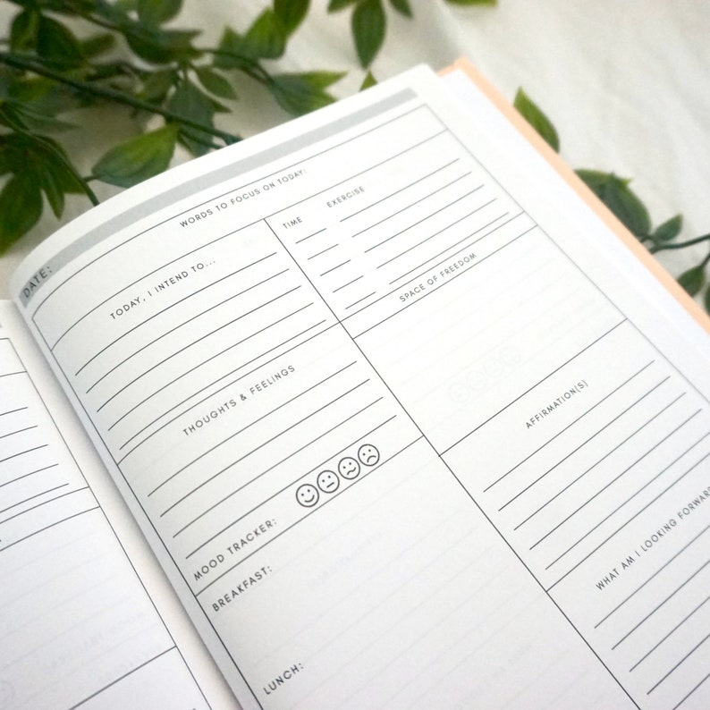 Daily Wellness Journal Wellness Planner Gift for Her - Etsy