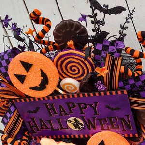 Happy Halloween Wreath Whimsical Halloween Wreath Halloween - Etsy