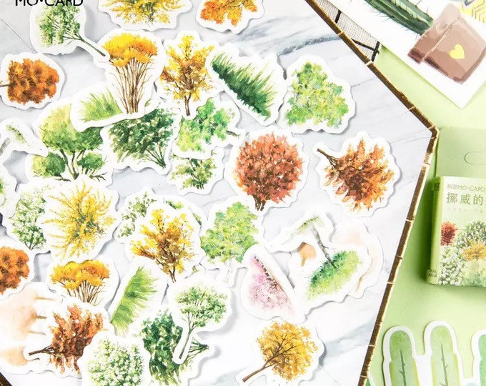 Leaf Stickers Plant Stickers Forest Stickers Leaves Stickers | Etsy