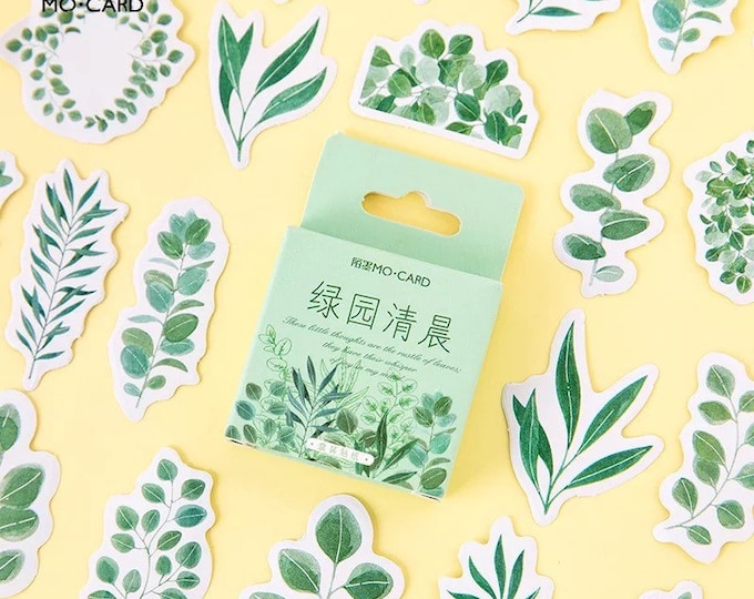 Leaf Stickers Plant Stickers Forest Stickers Leaves Stickers | Etsy