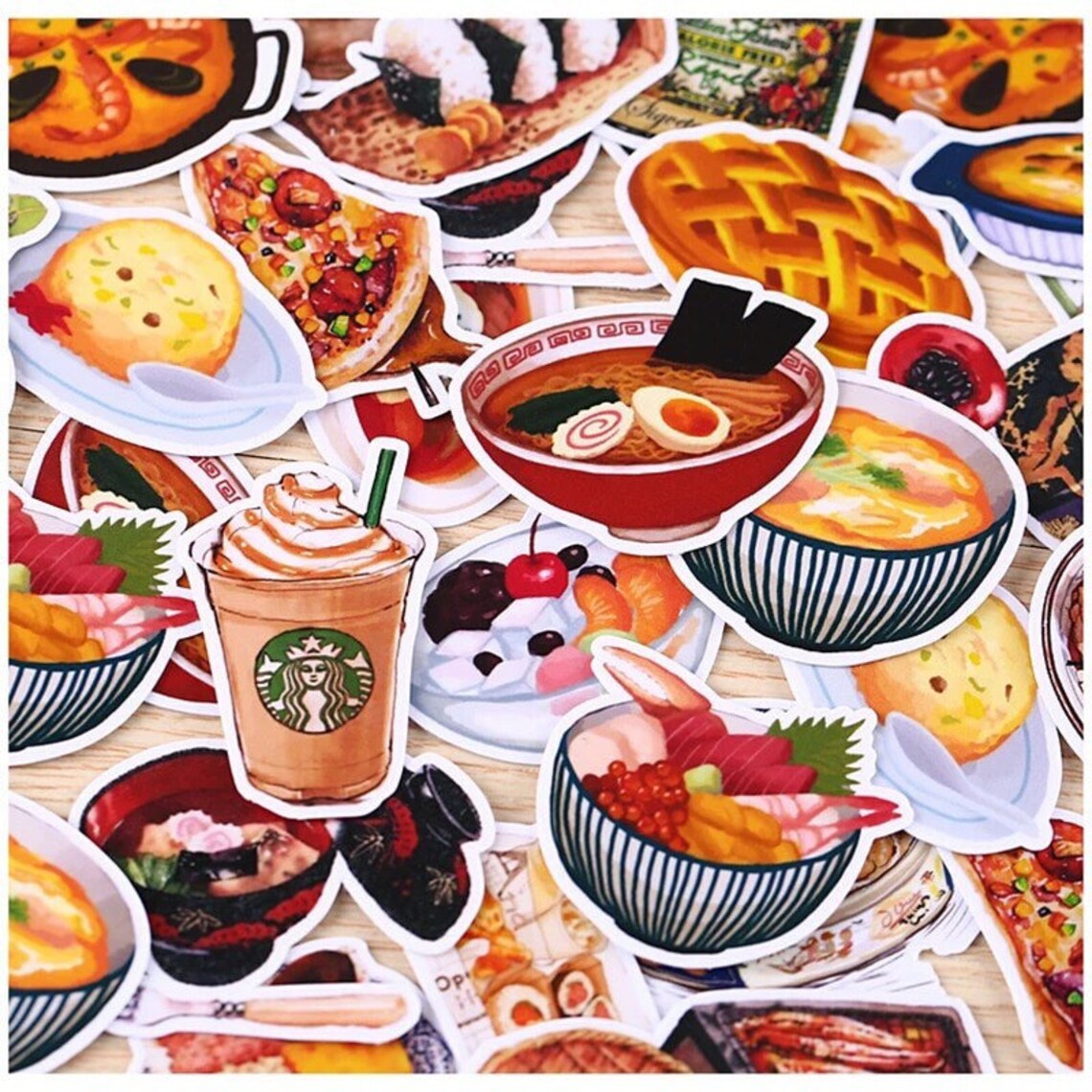 Daily Food Drink Sticker Pack Stickers Cute Stickers - Etsy