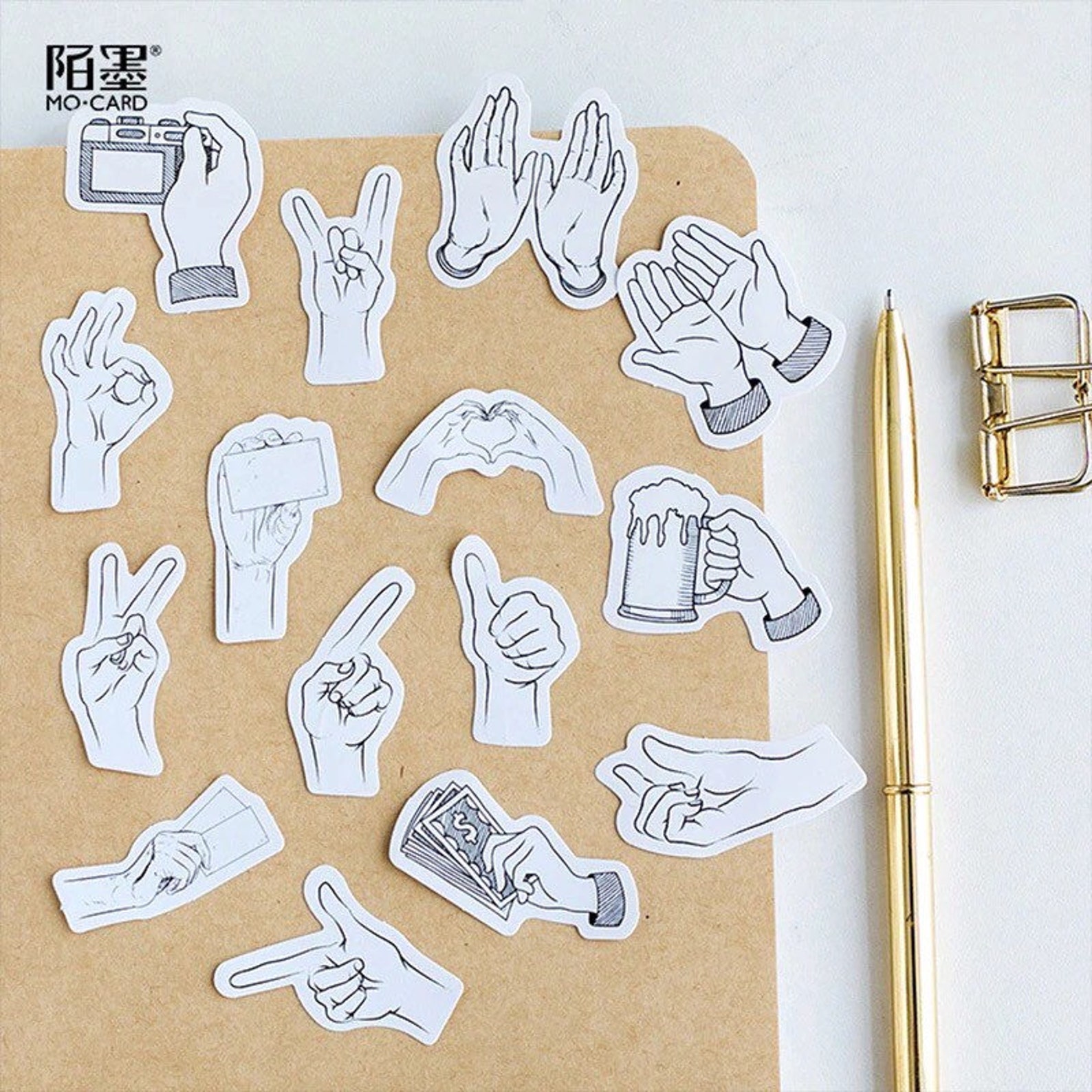 Hands Gestures Sticker Pack Stickers Cute Stickers Planner | Etsy