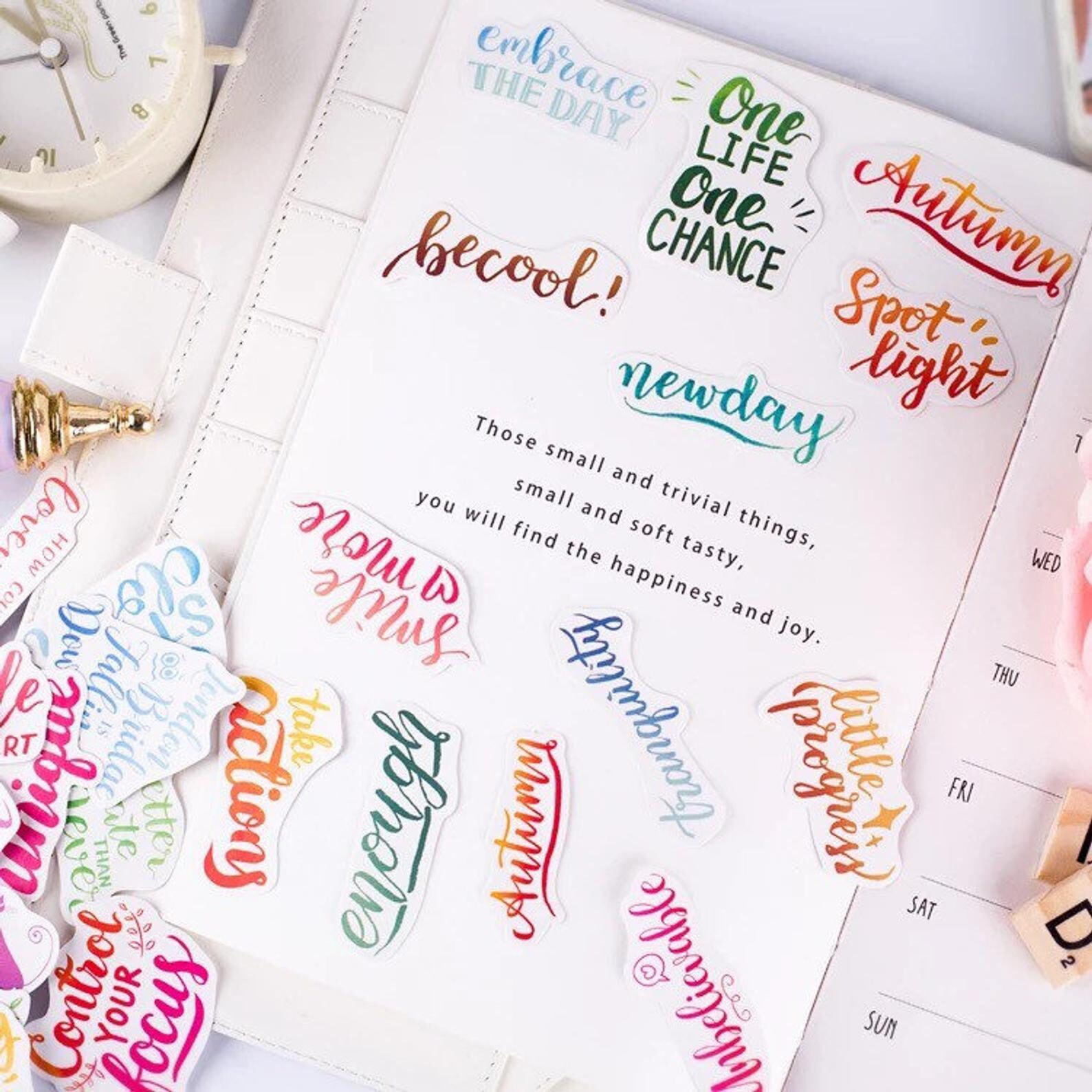 Inspiring Quotes Sticker Pack Stickers Cute Stickers Planner | Etsy