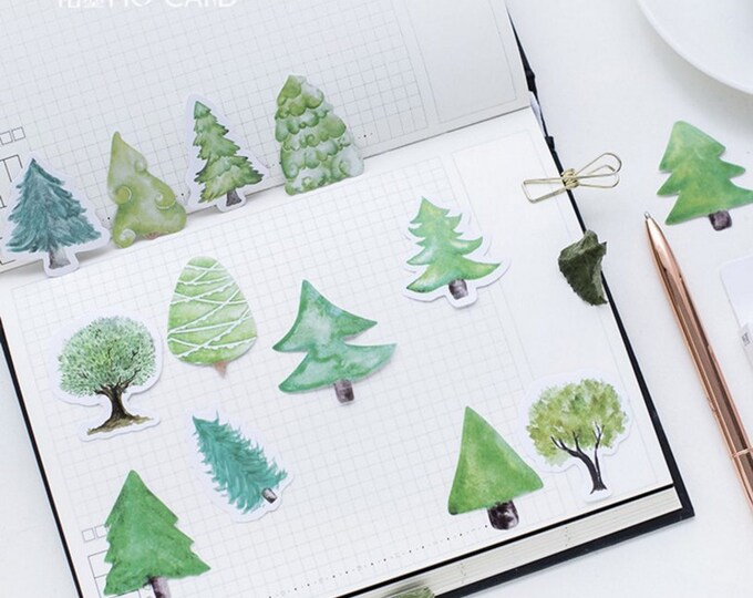 Leaf Stickers Plant Stickers Forest Stickers Leaves Stickers | Etsy