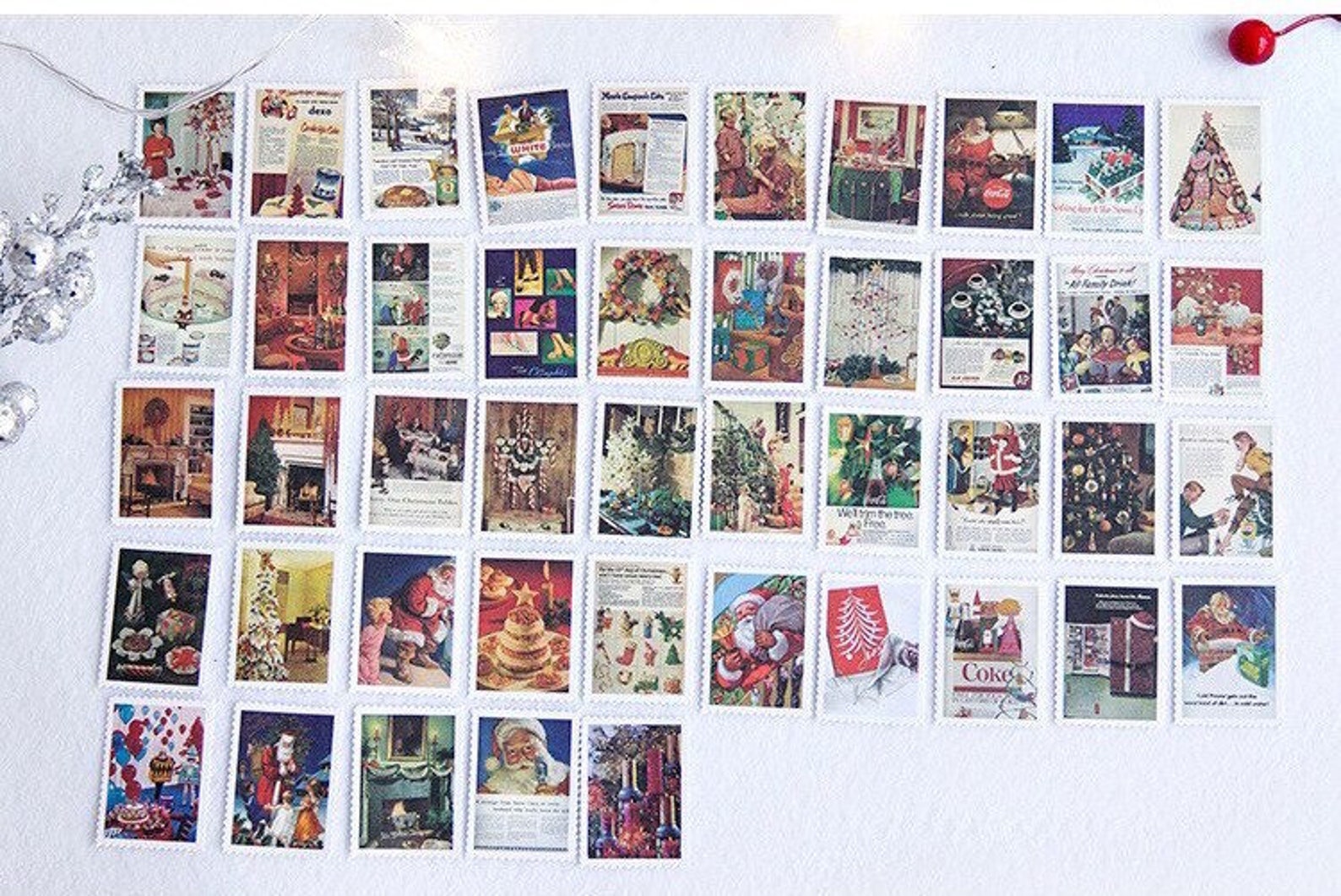 Christmas Stamp Sticker Pack Santa Stickers Cute Stickers Watercolor ...