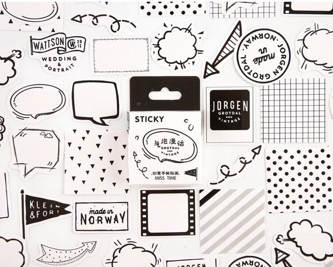 45 Pcs Dialogue Aesthetic Stickers Tumblr Sticker Pack Feminist ...