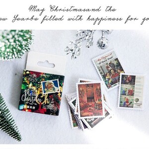 Christmas Stamp Sticker Pack Santa Stickers Cute Stickers Watercolor ...