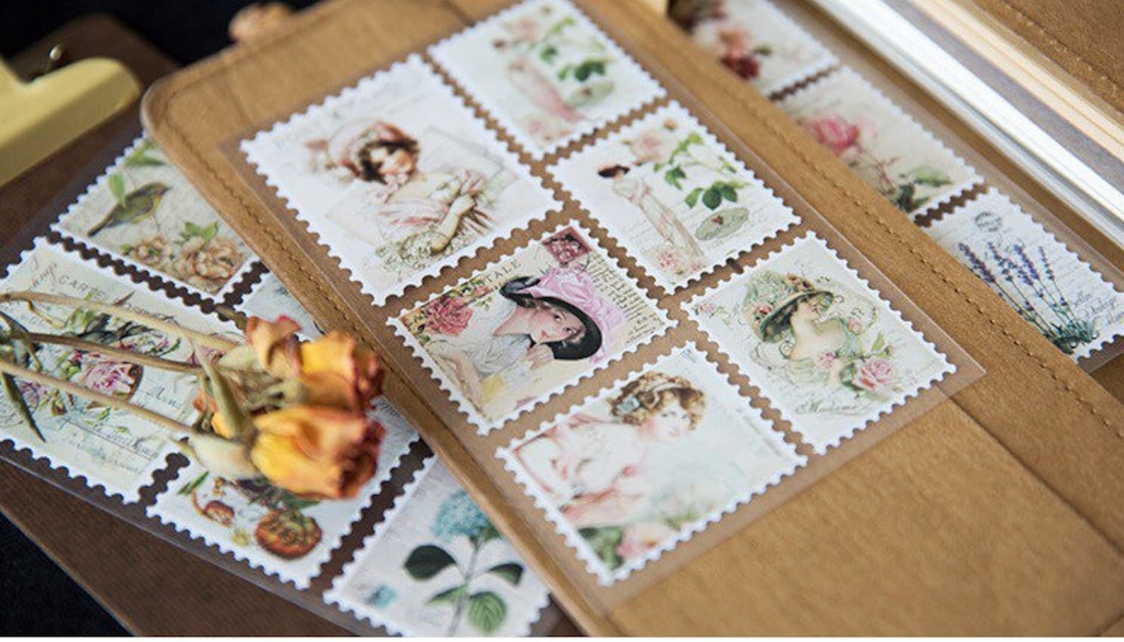 Stamp Sticker Pack Vintage Romantic Victorian Stickers Cute | Etsy