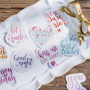Inspiring Quotes Sticker Pack Stickers Cute Stickers Planner Sticker ...