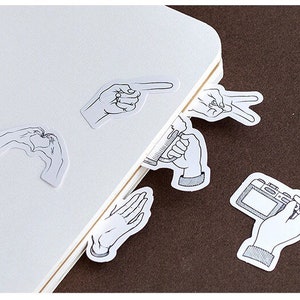 Hands Gestures Sticker Pack Stickers Cute Stickers Planner Sticker ...