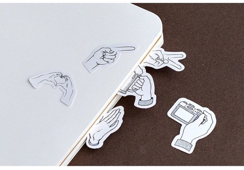 Hands Gestures Sticker Pack Stickers Cute Stickers Planner | Etsy