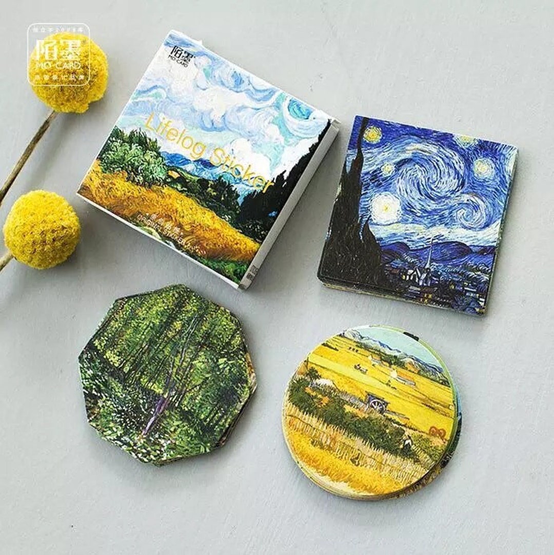 Van Gogh Oil Painting Sticker Pack - Planner, Laptop Stickers - Etsy