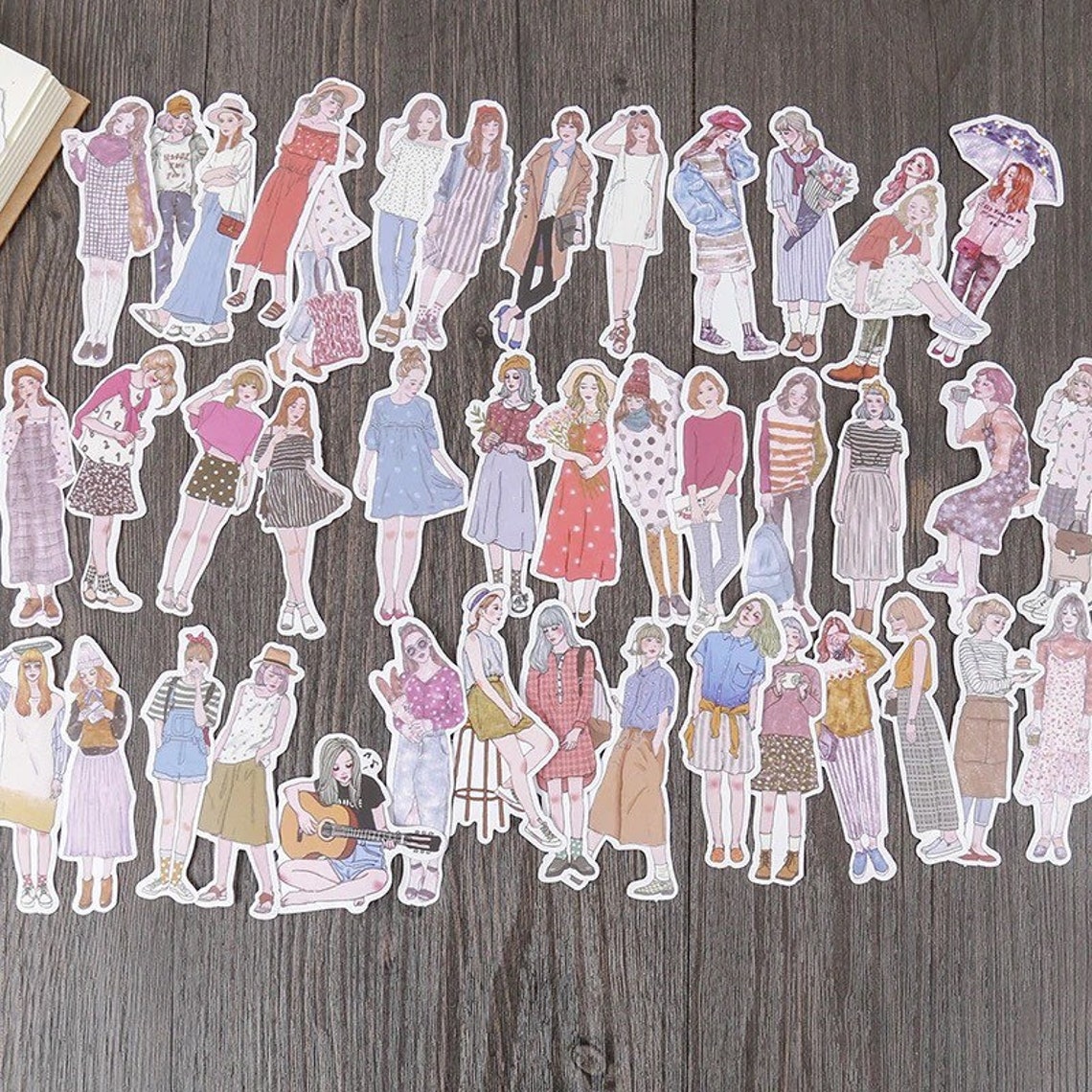 Cute Girls Sticker 100 Pcs/pack Stickers Cute Stickers Planner - Etsy