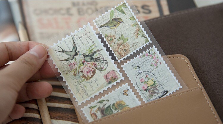 Stamp Sticker Pack Vintage Romantic Victorian Stickers Cute | Etsy