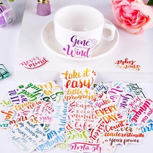 Inspiring Quotes Sticker Pack Stickers Cute Stickers Planner Sticker ...