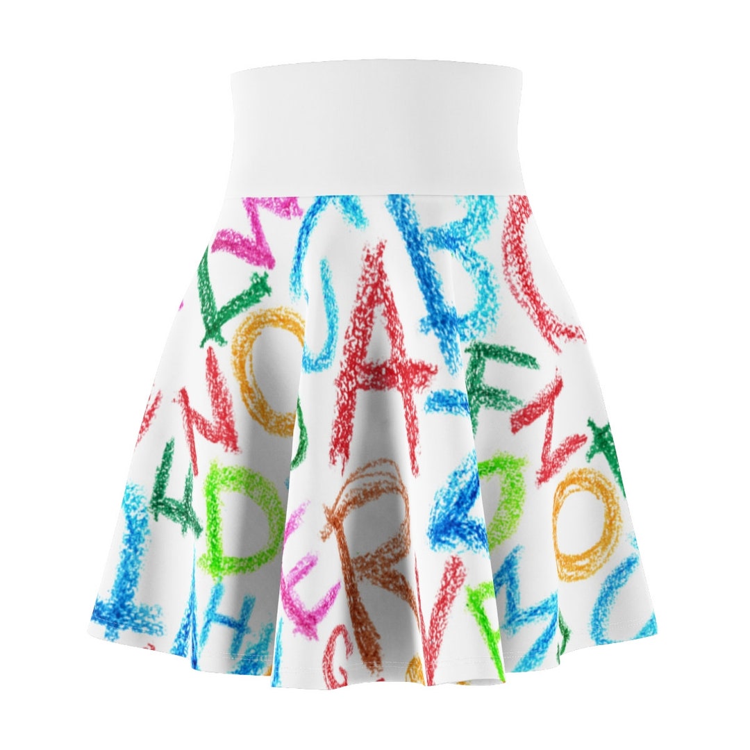Alphabet Skirt Teacher Skirt Alphabet Outfit Alphabet - Etsy