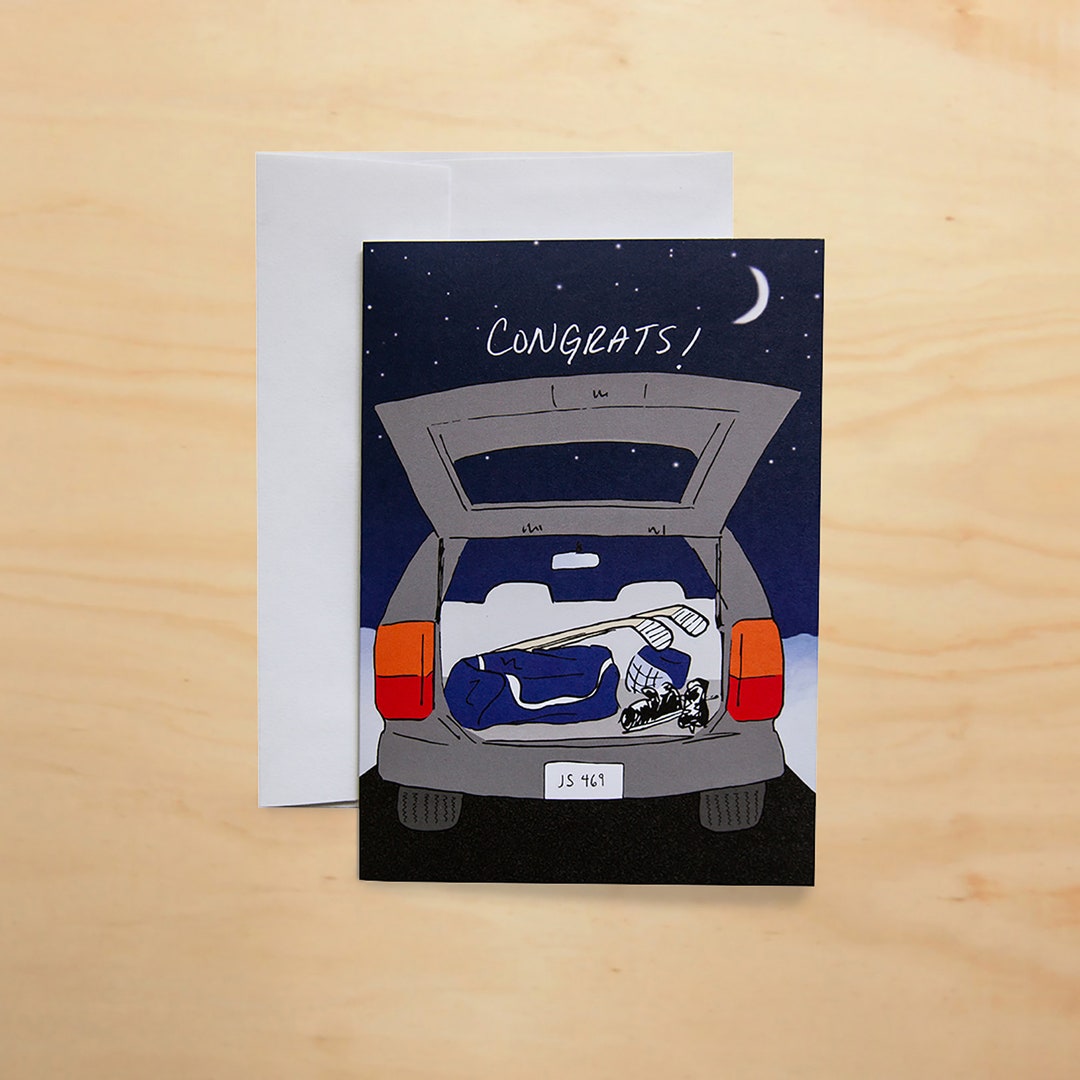 Hockey 'congrats!' Greeting Card - for Your Favorite Hockey Players ...