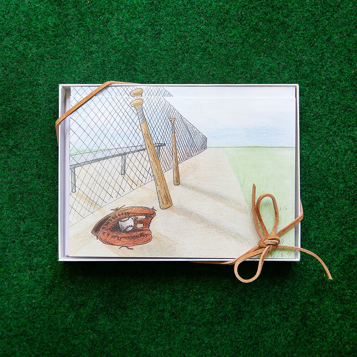 Box Set 12 Baseball Field Greeting Cards America's - Etsy