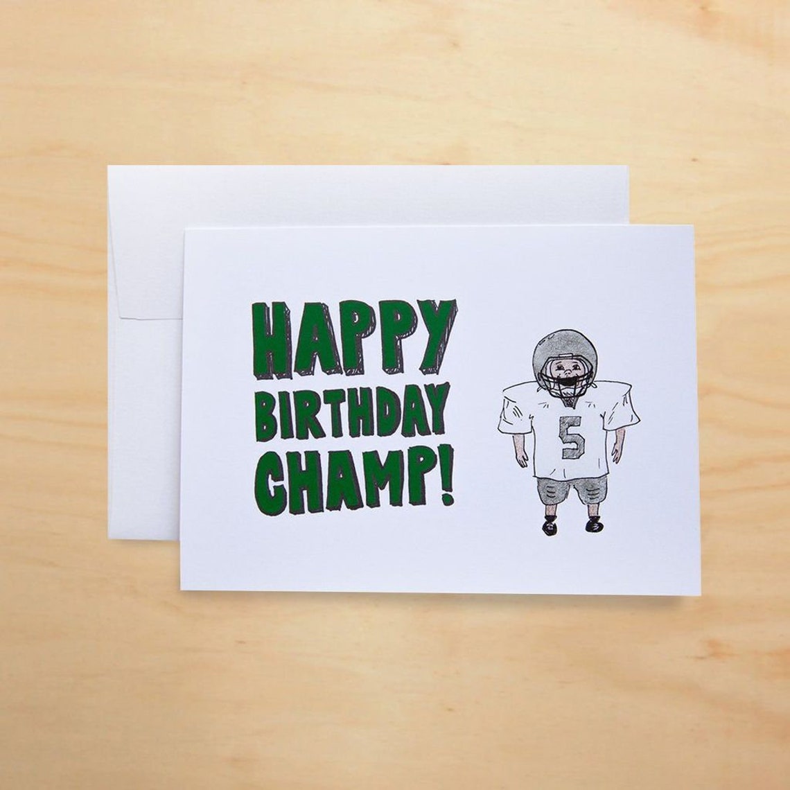 HAPPY BIRTHDAY CHAMP Birthday Card for Son Father Brother - Etsy